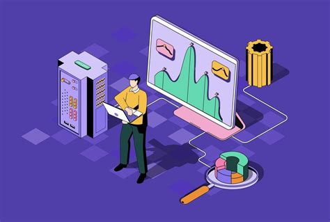 Seo Optimization Concept In 3d Isometric Design Man Analyze Algorithms