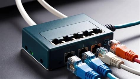 Close Up Of Network Cables Connected To A Router And Interface Panel