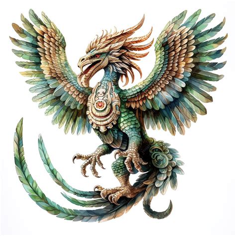 Premium Ai Image Quetzalcoatl The Feathered Serpent Deity Associated