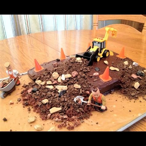 Construction Themed Birthday Cake