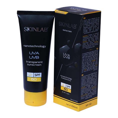 Skinlab Sunscreen With Spf 50 Uva And Uvb Protection For All Skin Types