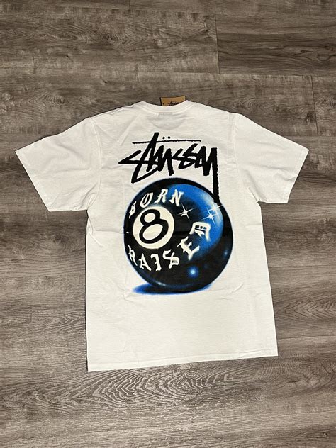 Stussy Stussy X Born X Raised Eight Ball Shirt Grailed