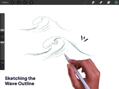How To Draw Waves In Procreate Brush Galaxy