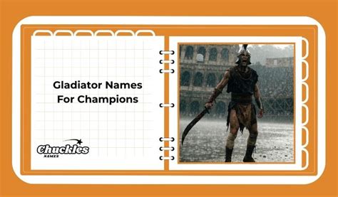 Best Gladiator Names Powerful And Legendary Picks