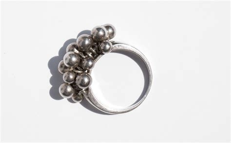 Sterling Silver Orb Ring Kindred Black