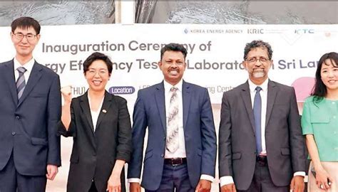 Korea Funded Energy Efficiency Testing Laboratory Opens In Ja Ela Daily Ft