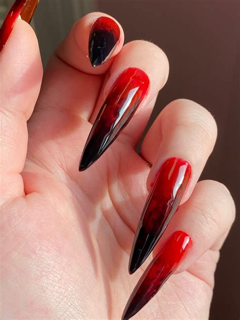 Red Stiletto Nails