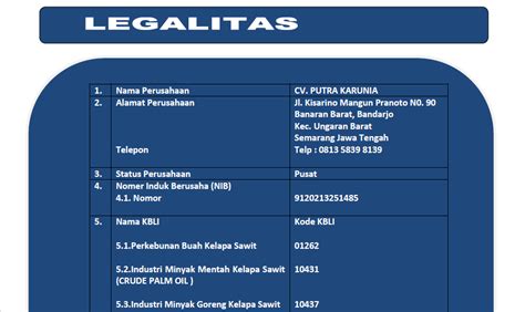 Cv Putra Karunia Putra Karunia