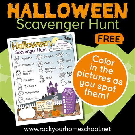 Halloween Scavenger Hunt Rock Your Homeschool