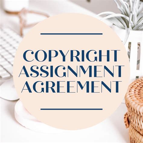 Copyright Assignment Agreement Template Copyright Transfer Agreement Template Contract Template