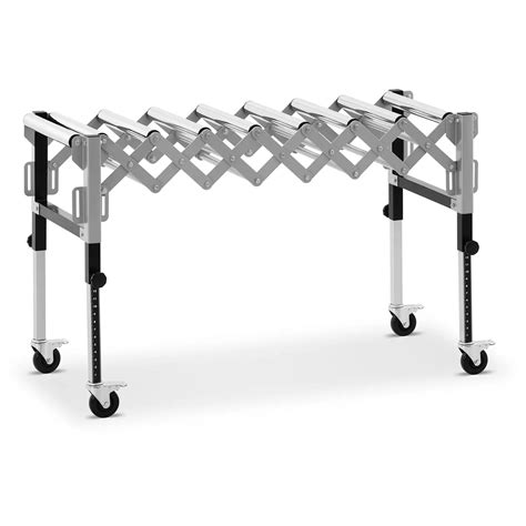 Roller Table 130 Kg 147 Cm 9 Rollers Height Adjustable