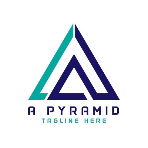 A Pyramid Logo Design Vector Premium Vector