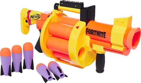Nerf Fortnite Gl Rocket Firing Blaster 6 Rocket Drum Pump To Fire