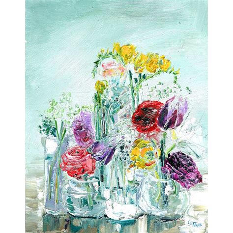 Купить картину Натюрморт с тюльпанами в Москве от художника Шталь Наталия