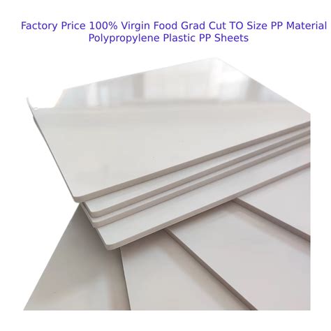 Polypropylene Sheet White Custom Cut Pp Plastic Panels