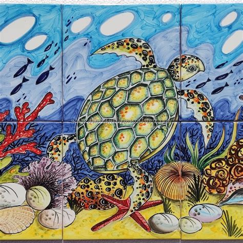 Turtle Backsplash Etsy