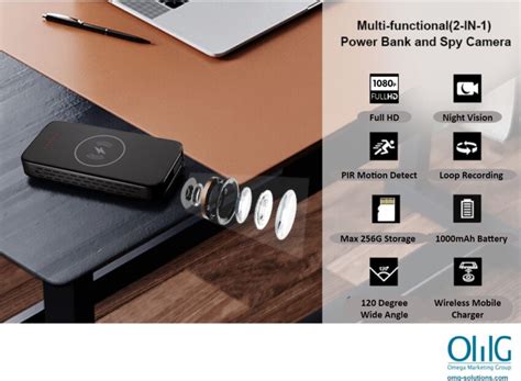 Spy610 Hidden Spy Wireless Charging Power Bank Camera Omg Solutions