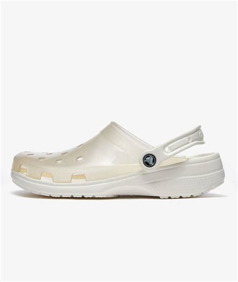 White Crocs Classic Translucent Clog Svd