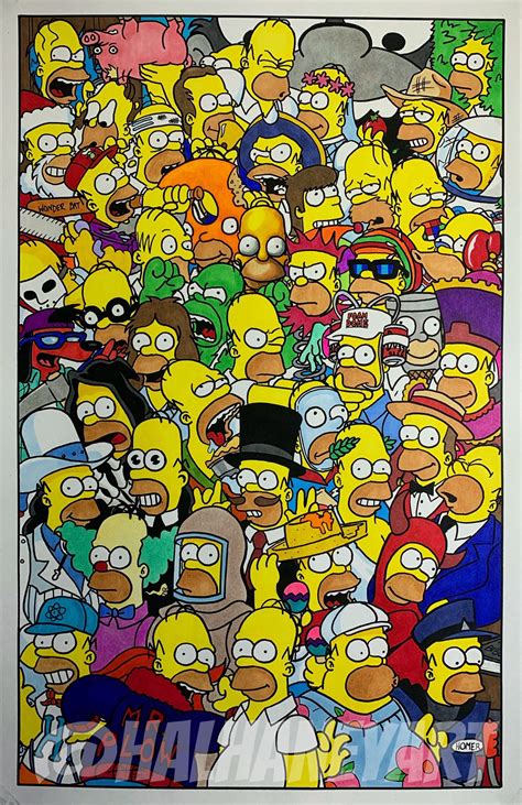 50 Shades Of Doh 11x17 Fine Art Print Etsy Simpsons Art Art Prints