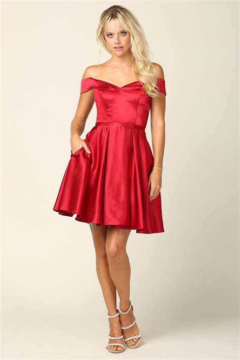 Merlot Homecoming Short Off Shoulder Cocktail Dress For 12799 The