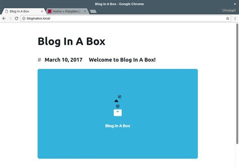 Blog In A Box Und Presspi Bringen Wordpress Auf Den Raspberry Pi