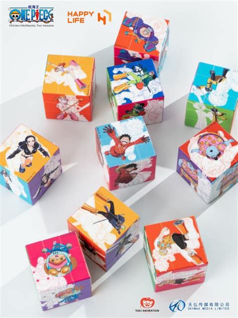 One Piece Puzzle Cube Blind Box Of 10 Random Cubes