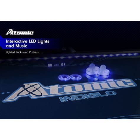 Atomic Indiglo Air Hockey Table G04801w 75 Foot Length