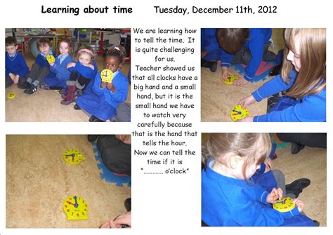 Maths Page Learning About Time