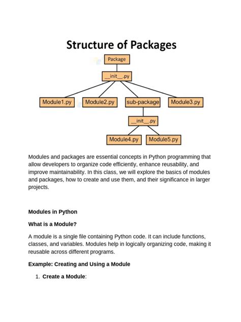 Modules And Package In Python Pdf Modular Programming Software
