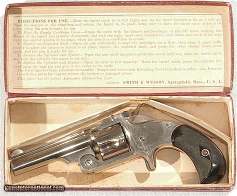 Smith And Wesson Model 1 1 2 Single Action Revolver In Its Original Factory Box