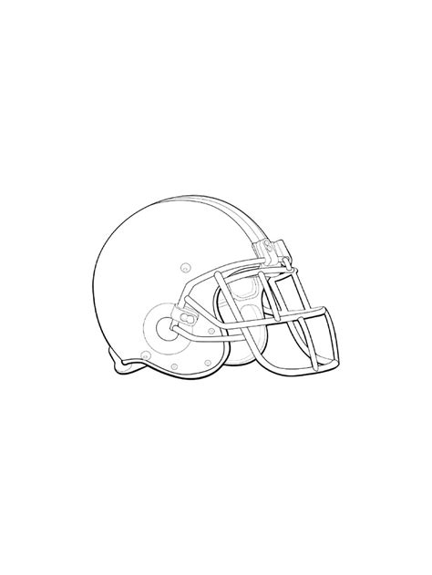 Football Helmet Coloring Pages