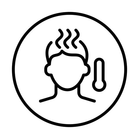 Flu Symptoms Icon Line Illustration 51318611 Vector Art At Vecteezy