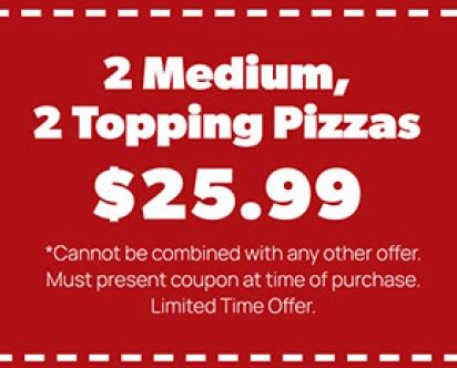 Coupons Pizzas Delicious