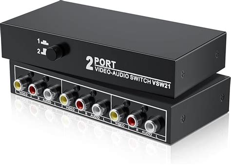 Rca Switch 2 In 1 Out Composite Video Lr Audio Switcher
