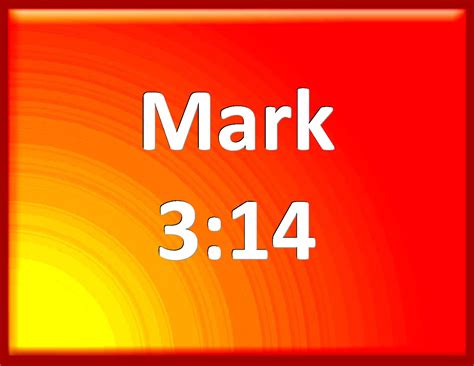 Mark 314 And He Ordained Twelve That They Should Be With Him And