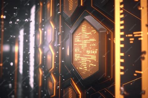 Premium Photo Futuristic Data Flow Data Transfer Technology Cyberpunk