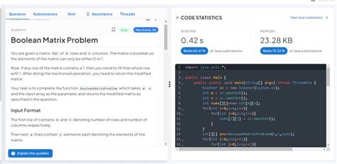 Vijay Kumar On Linkedin Boolean Matrix Problem