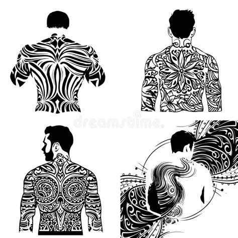 Polynesian Tribal Back Tattoo Designs Tribal Temporary
