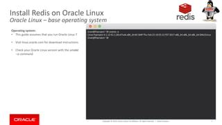 Install Redis On Oracle Linux PPTX Operating Systems Computer Software And Applications