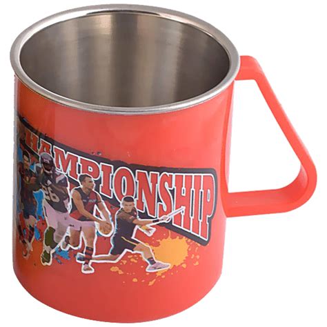 Buy Saura Joy Round Milk Mug Inner Steel Sturdy And Durable Red