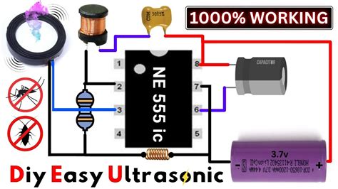 Ne555 Ic Ultrasonic Circuit।mosquito Repellent Sound।mosquito Repellent