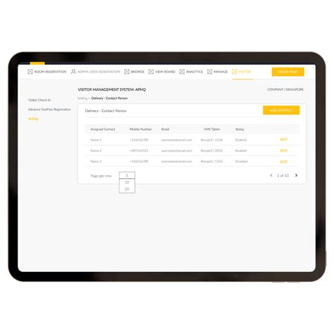 Visitor Management System Quantum Tech