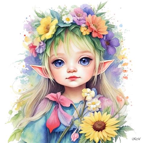 Серия Цветочные феечки мои запросы мои вырезки Png Nel 2024