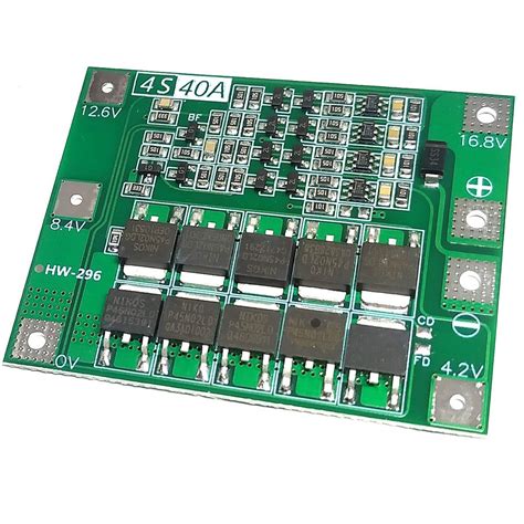BMS 4S 40A, Модуль защиты для 4-х Li-Ion аккумуляторов, 14.8...16.8В ...