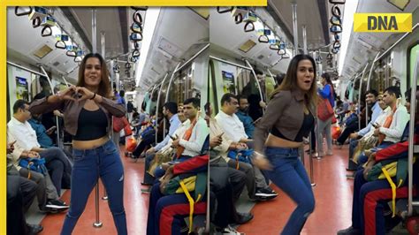 Watch Girls Attention Grabbing Dance In Crowded Metro Goes Viral