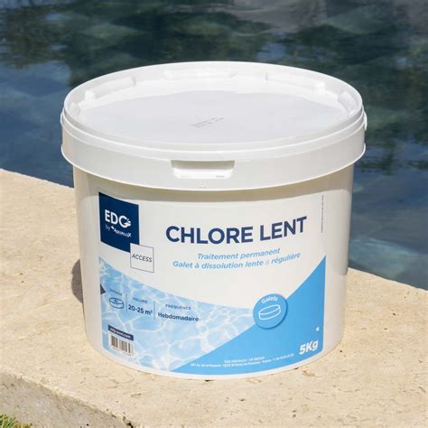 Chlore Lent Galets 200g Seau De 5 Kg Edg Access Edg By Aqualux