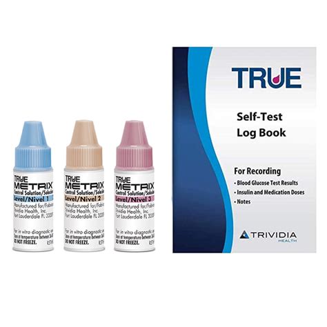 True Metrix Control Solution Levels 1 2 3 With Log Book Total