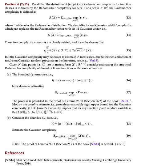 Rademacher Complexity Gaussian Complexity Provide A