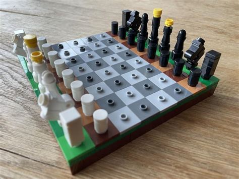 A Tiny Chess Set I Built To Play Chess With My Son Rlego