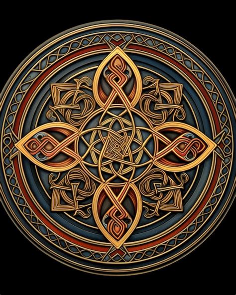 Premium Photo Celtic Pattern Circle Style
